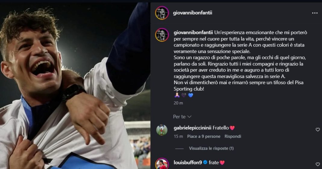 Calciomercato, Bonfanti saluta il Pisa: "Esperienza indimenticabile". E ...